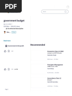 Economics Project On Government Budget - Class 12 CBSE PDF | PDF