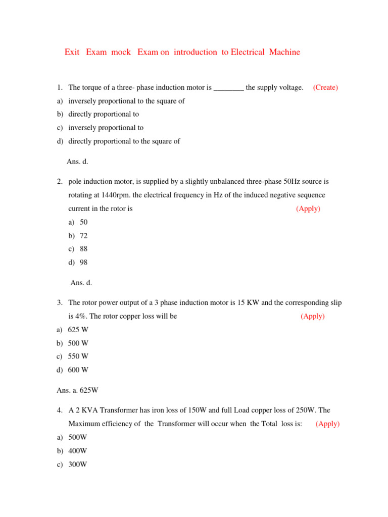 Introduction To Electrical Machine | Download Free PDF | Electric Motor ...