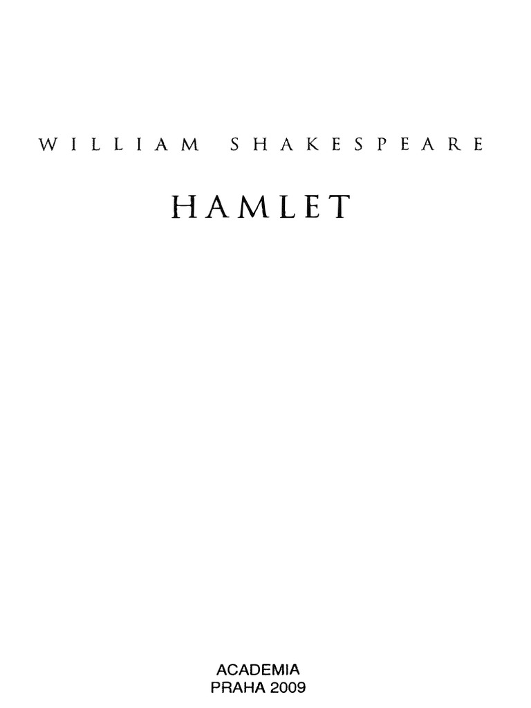 Shakespeare W - Hamlet (Martin Hilský) | PDF