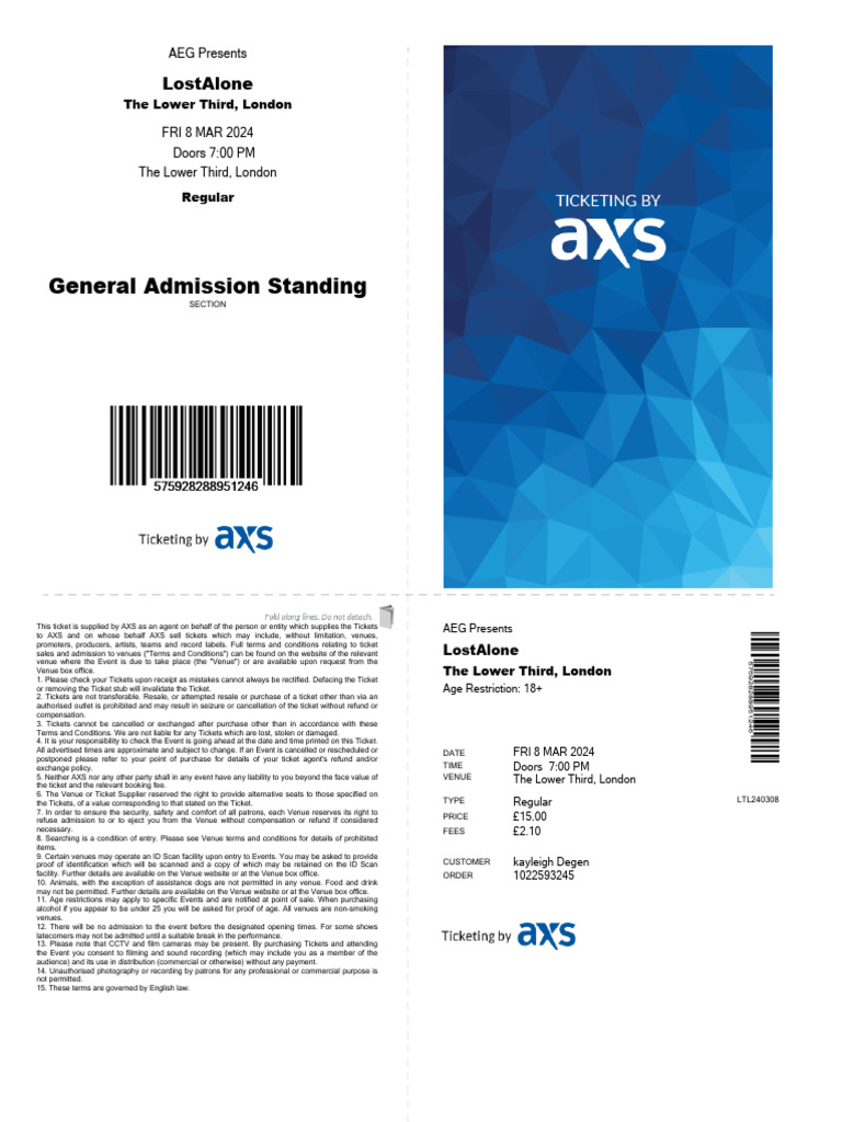 1022593245 | PDF | Ticket (Admission)