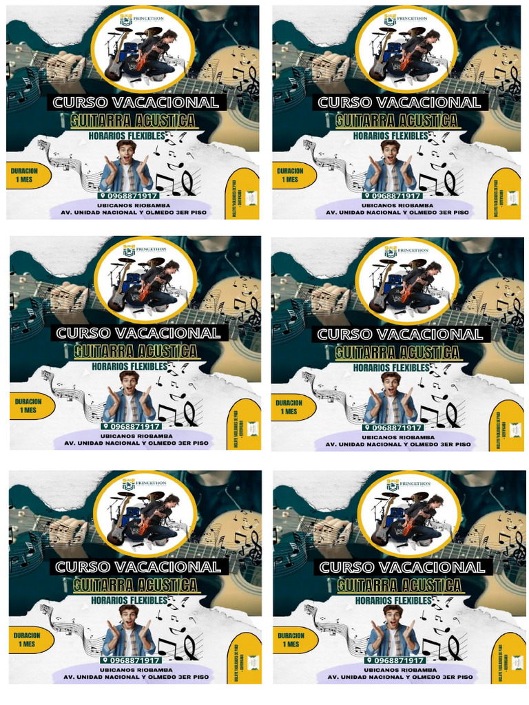 Modelo de Afiche de GUITARRA | PDF