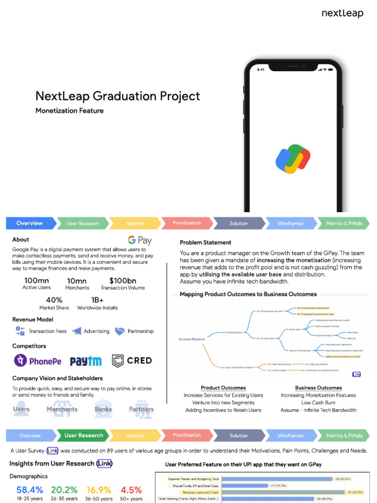 NextLeap Graduation Project GPay | PDF | Banking | Service Industries