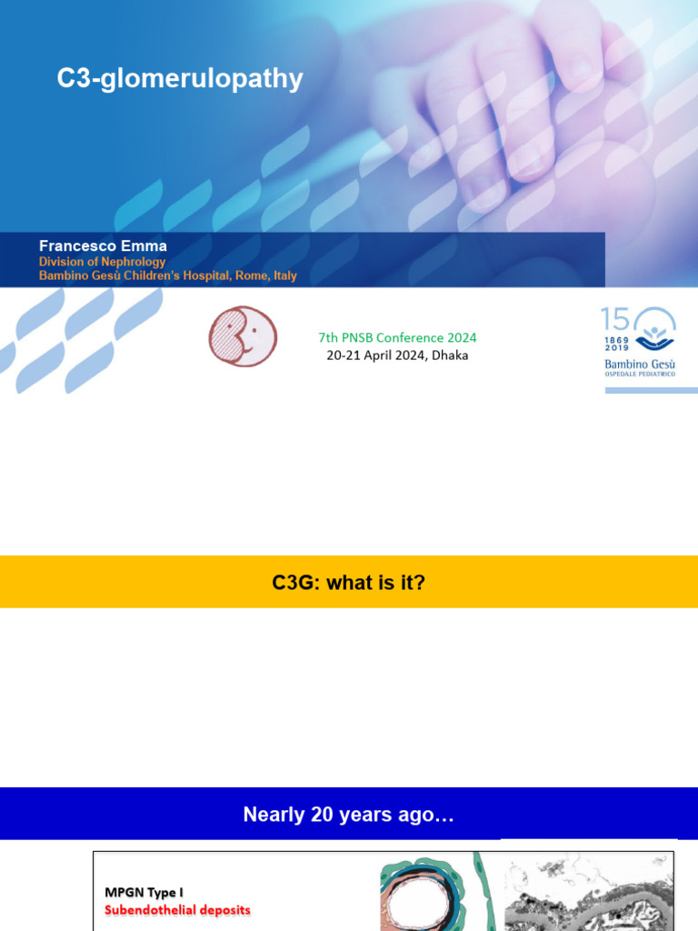 C3G Dhaka | PDF | Complement System | Medical Specialties