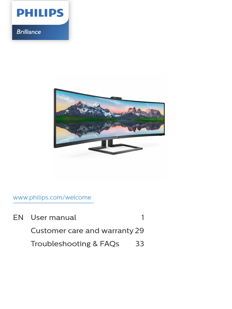 Philips 49 Monitor Manual | PDF | Usb | Recycling