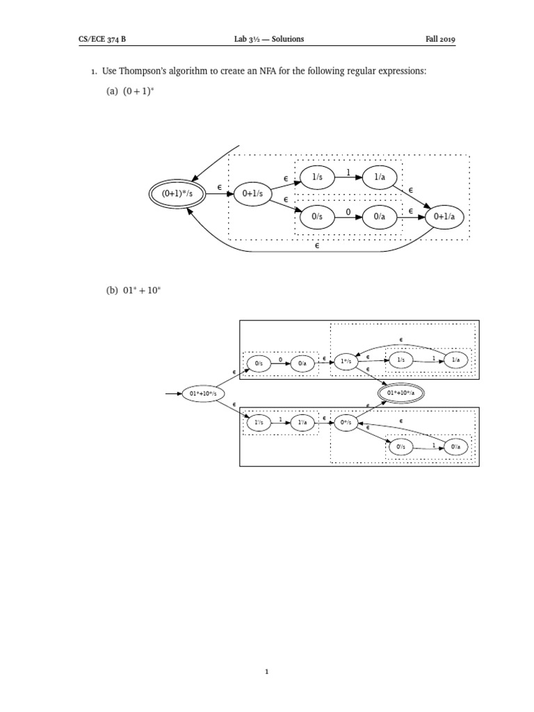 Thompson_algorithm | PDF | Models Of Computation | Formal Methods