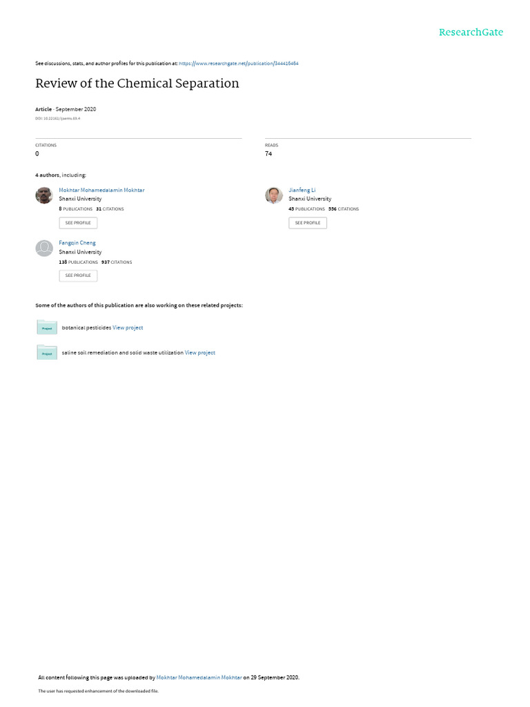 Published Scientific Papers | PDF | Chromatography | Gas Chromatography