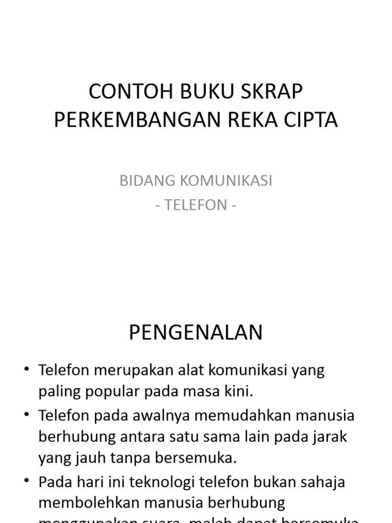 Contoh Buku Skrap | PDF