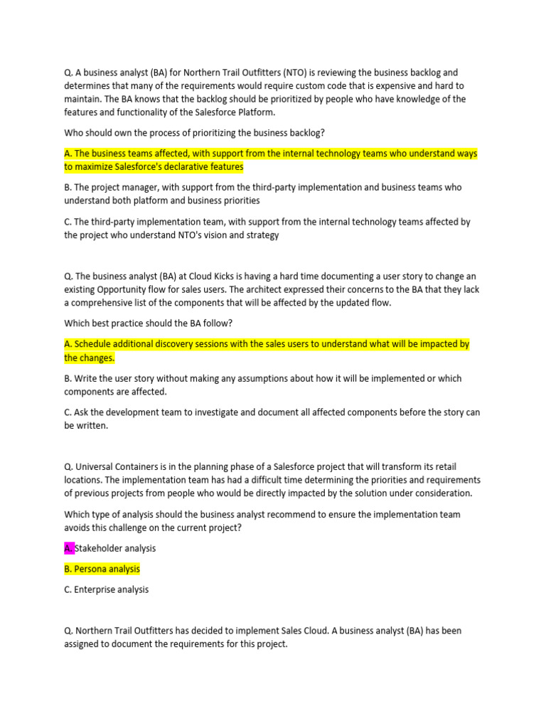 Comprehensive List of BA | Download Free PDF | Cloud Computing | Customer Relationship Management