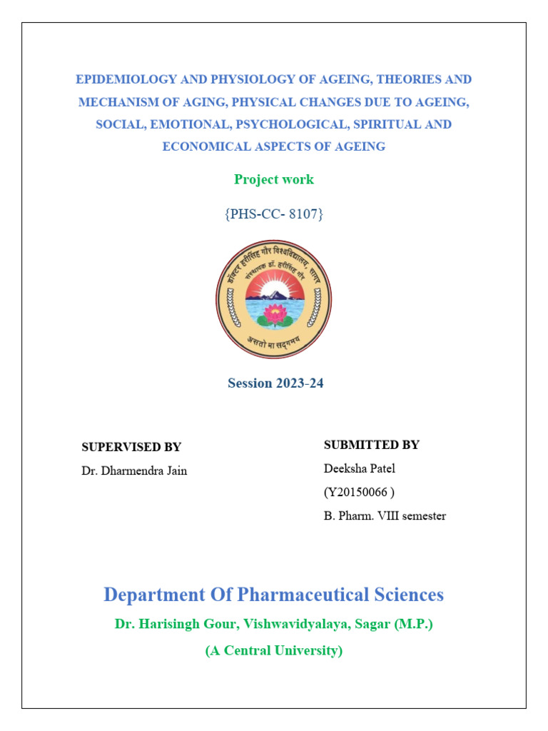 Epidemiology of Aging | PDF | Heart | Mitochondrial Dna