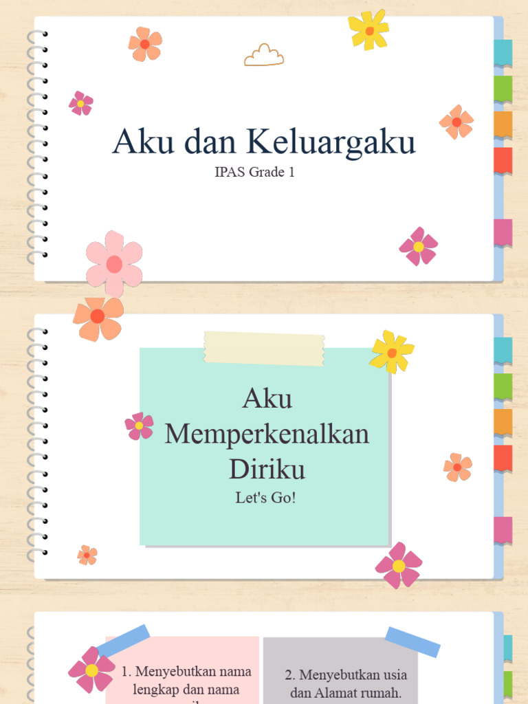 IPAS Grade 1 - Aku Dan Keluargaku | PDF