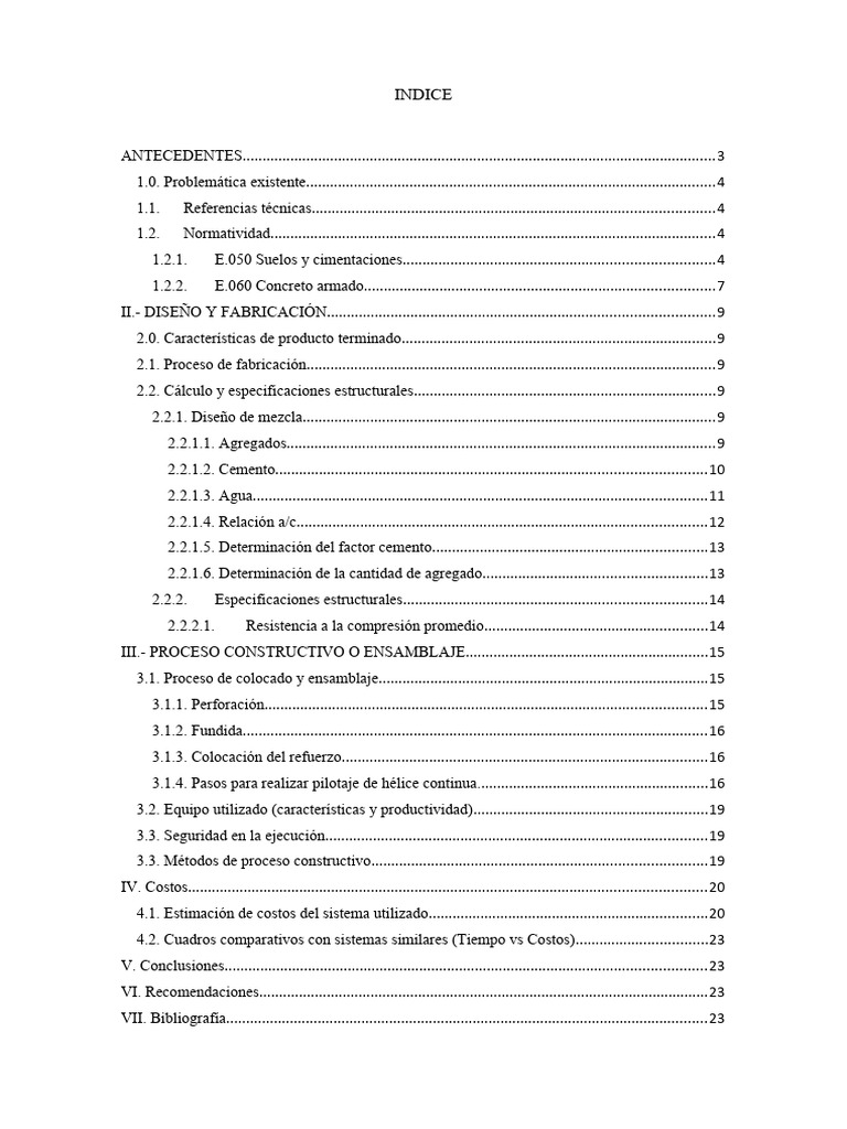 Diseño y Proceso de Pilotes de Concreto | PDF | Fundación profunda ...