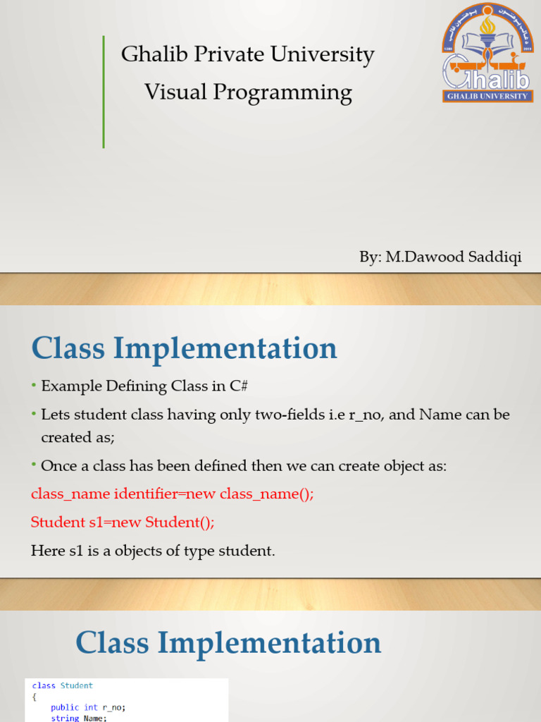 Lecture-08 Handling Higher Math | PDF | Class (Computer Programming) | Method (Computer Programming)
