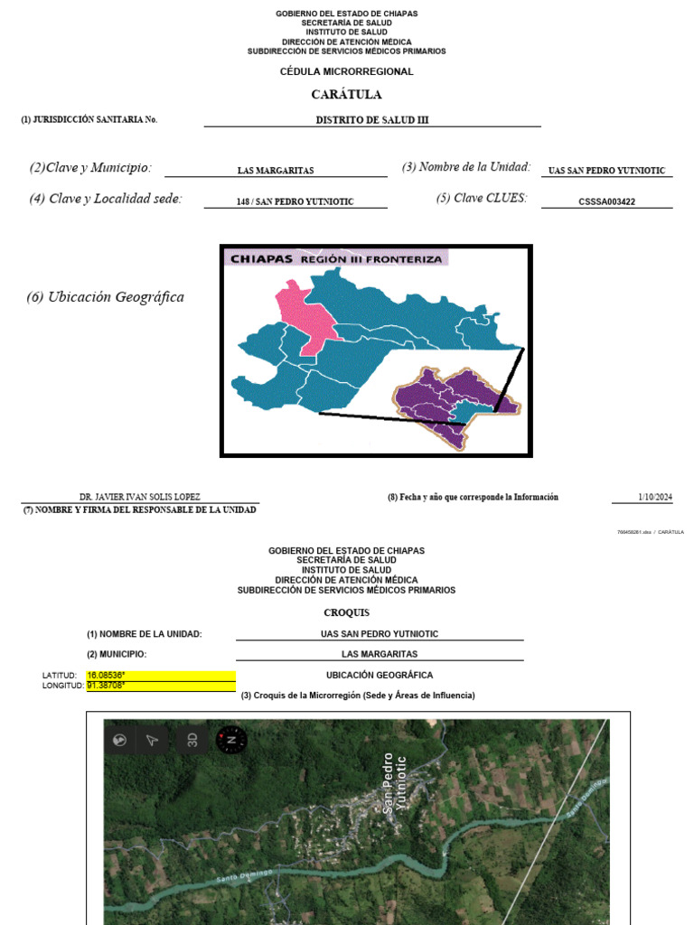 Formato Cédula Microregional 2024 | PDF