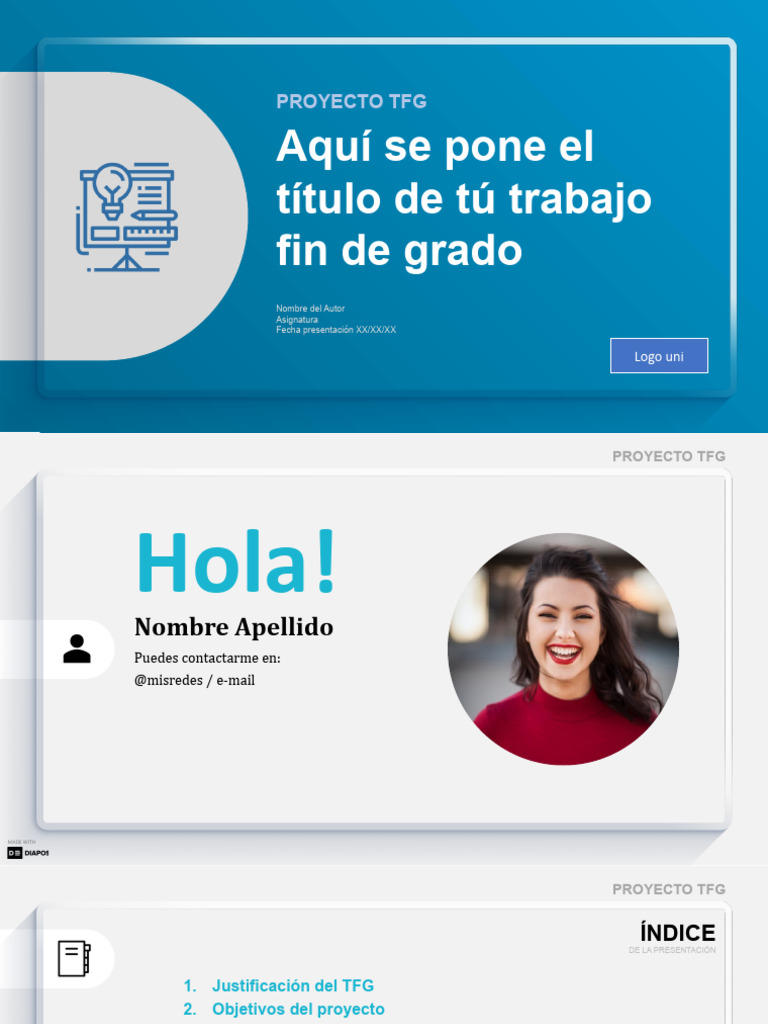 Plantilla Diapos TFG Powerpoint | PDF | Computación en la nube