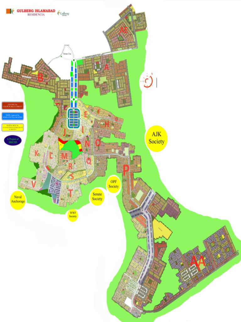 Gulberg Residencia New Map | PDF