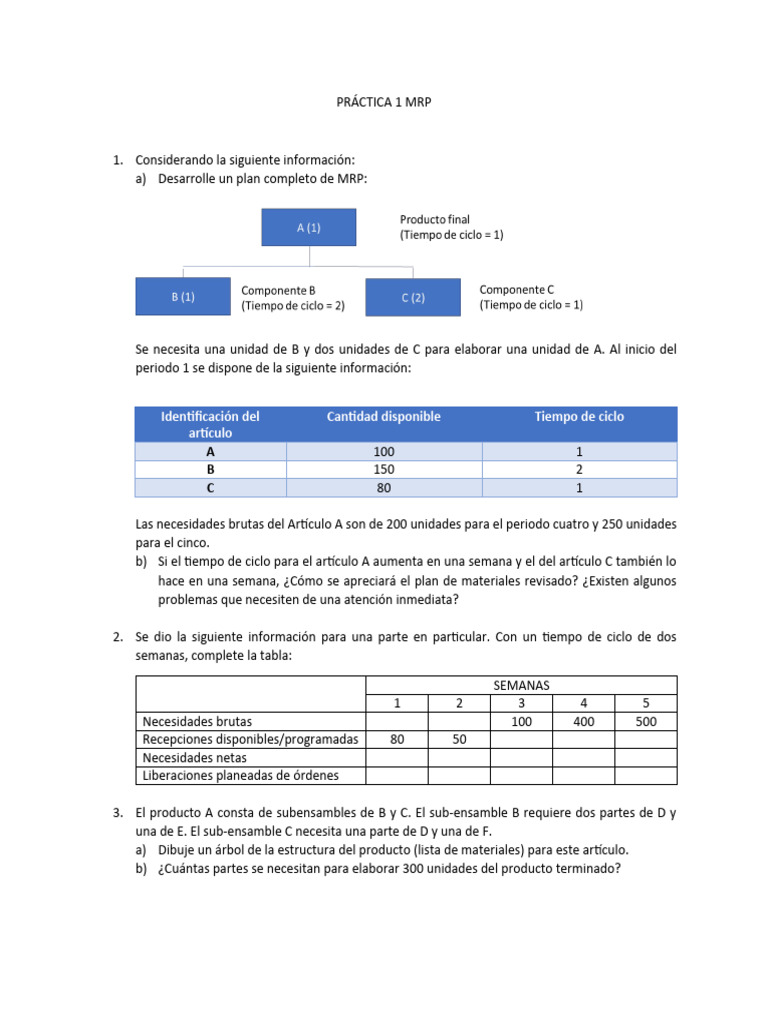 Práctica 1 MRP | PDF