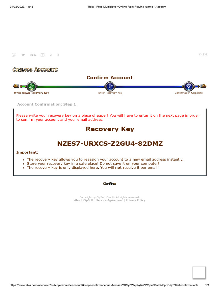 Tibia - Free Multiplayer Online Role Playing Game - Account | PDF ...