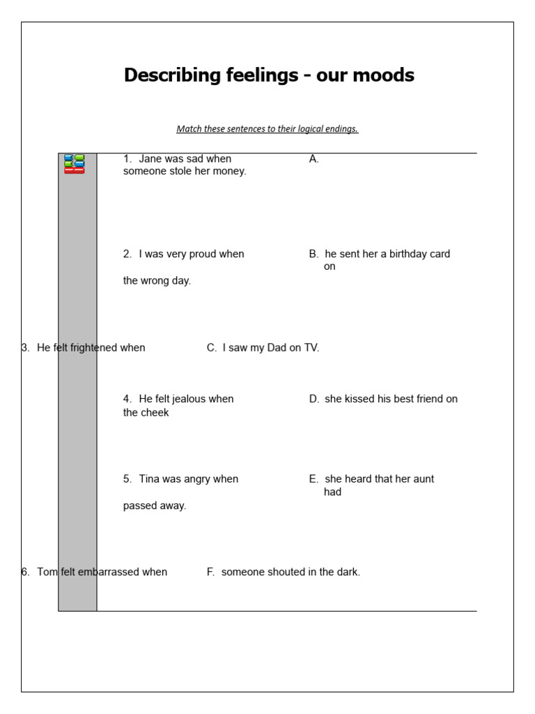 Describing moods and feelings | PDF