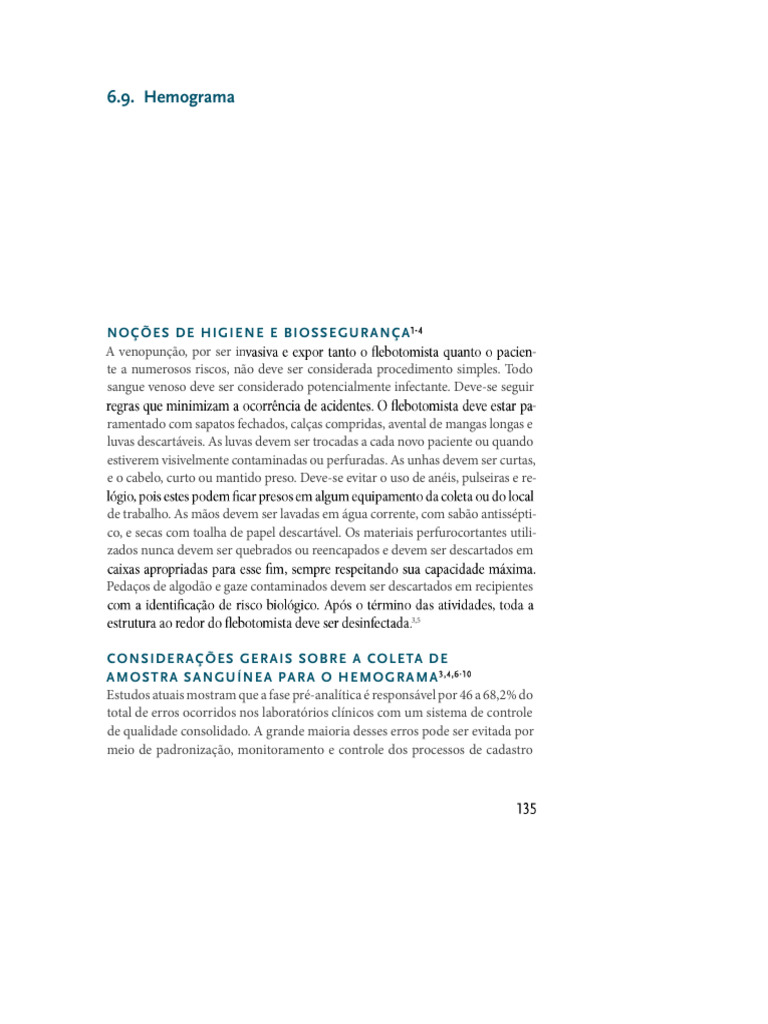 Coleta e Preparo de Amostras Biológicas - Cap Hemograma | PDF | Language Arts & Discipline ...