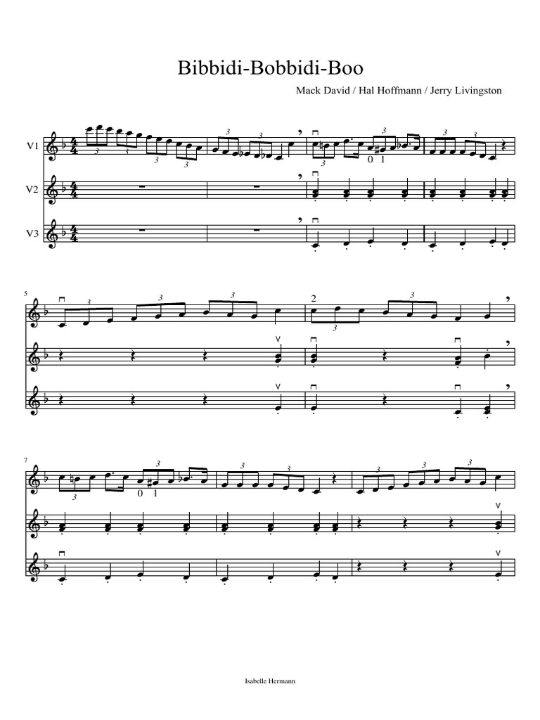 Bibbidi Bobbidi Boo | PDF