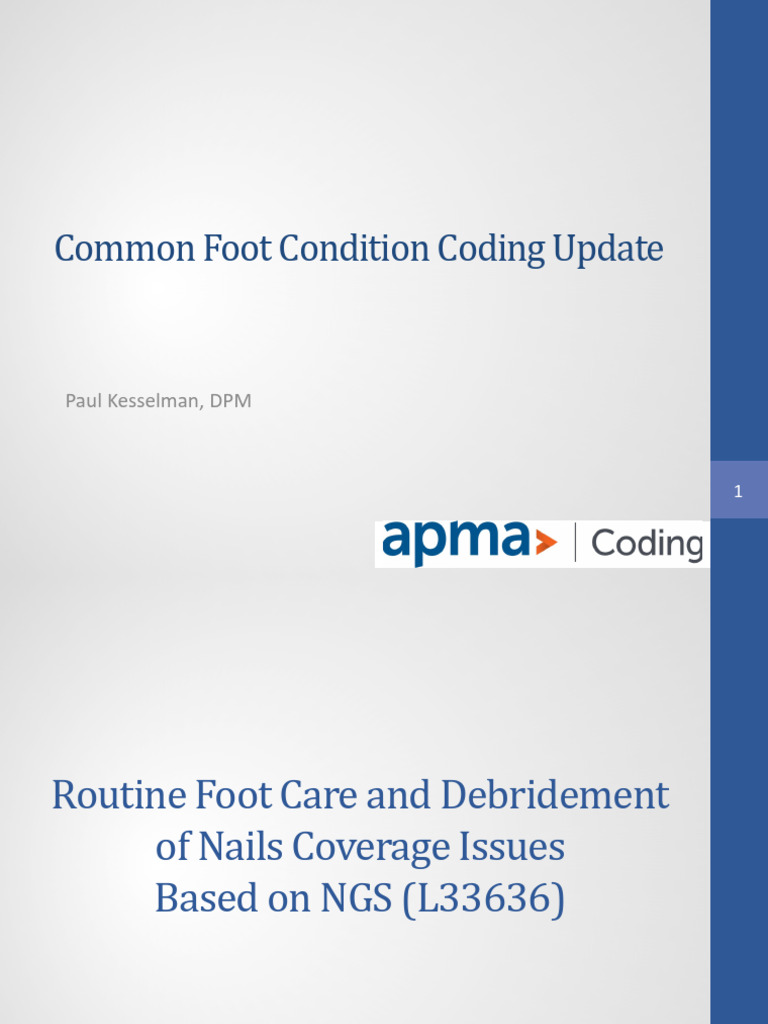 Common Foot Condition Coding Updated | PDF | Peripheral Neuropathy ...