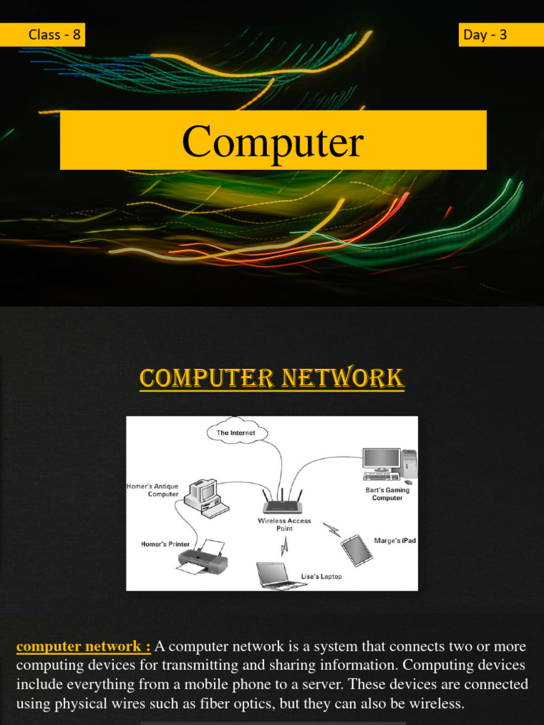 Day3 Com | PDF | Computer Network | Local Area Network