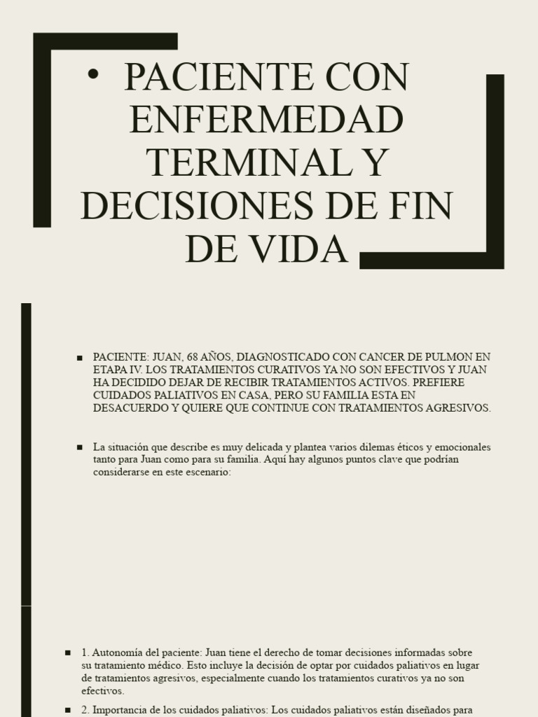 Cuidados Paliativos en Cáncer Terminal | PDF | Cuidados paliativos ...
