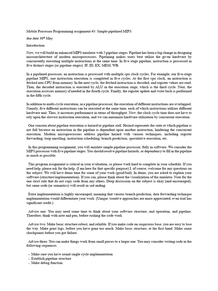 Prog - Assignment 3 | PDF | Central Processing Unit | Computer Programming