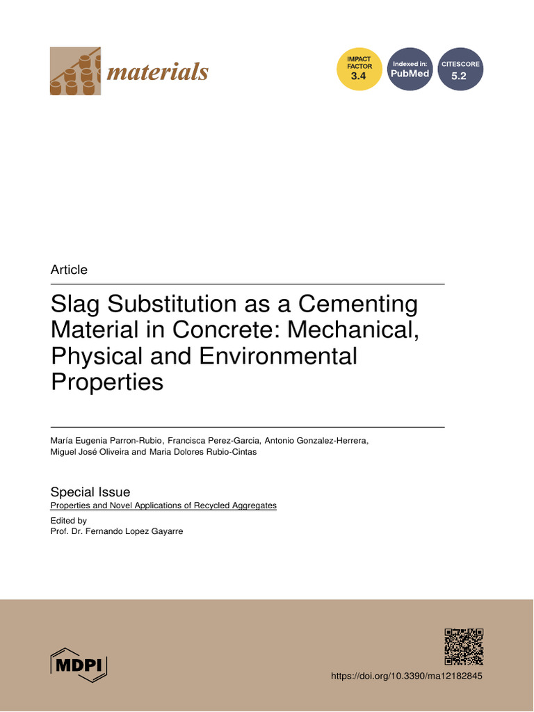 slag substitution as cementing material | PDF | Cement | Concrete