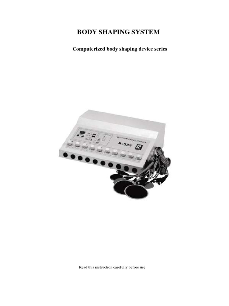 Body Shaping System | PDF | Switch | Vacuum Tube