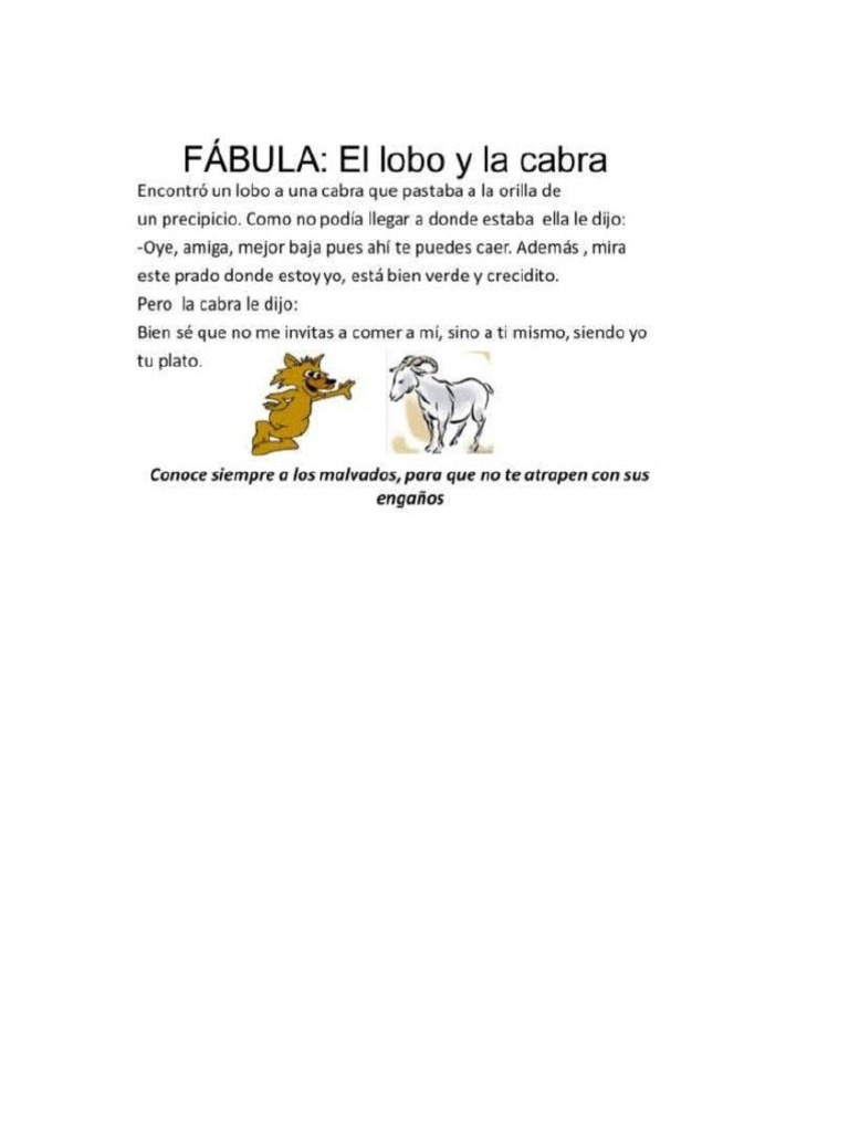 Fabula El Lobo Pdf