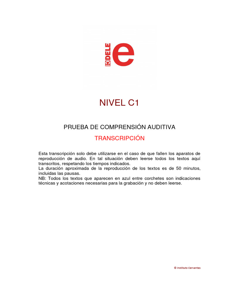 Dele c1 0424 TR Cod17 Def | PDF | Crecimiento personal y profesional