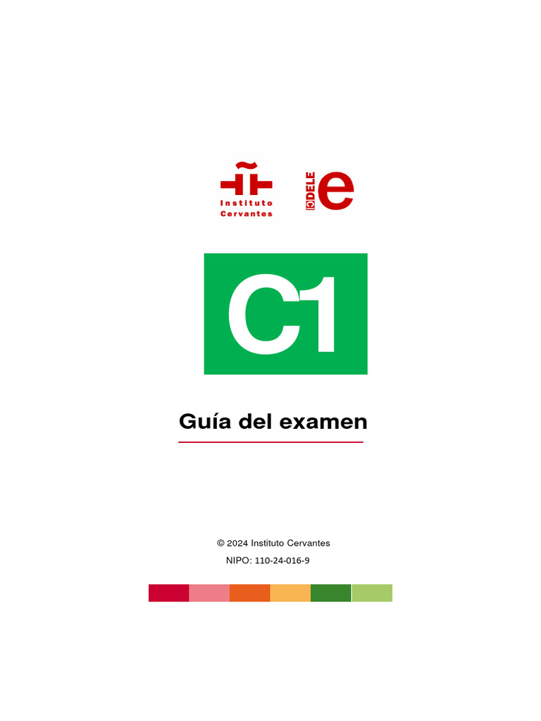 DELE C1 v2024 Guía de Examen Def 1 | PDF | Estudios de idiomas extranjeros