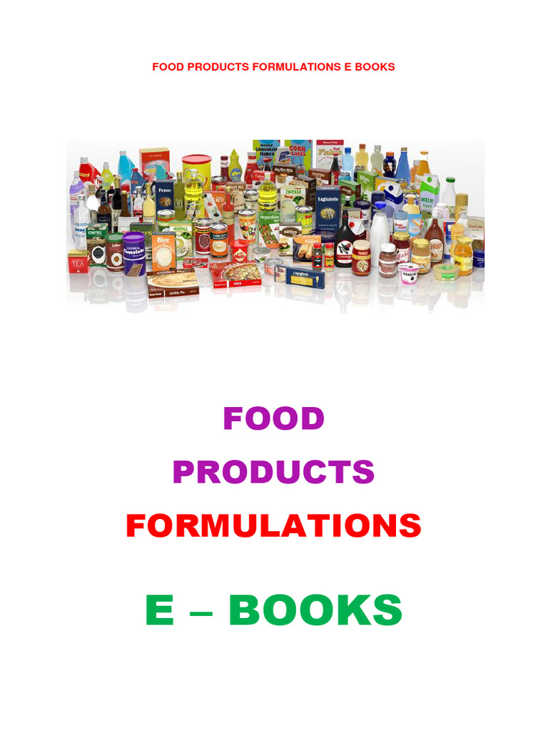 Food Products: Formulations | PDF | Cream | Orange Juice