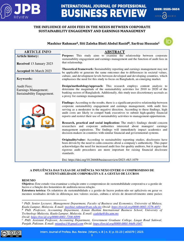 The Influence of Audi Fees in The Nexus Between Corporate ...