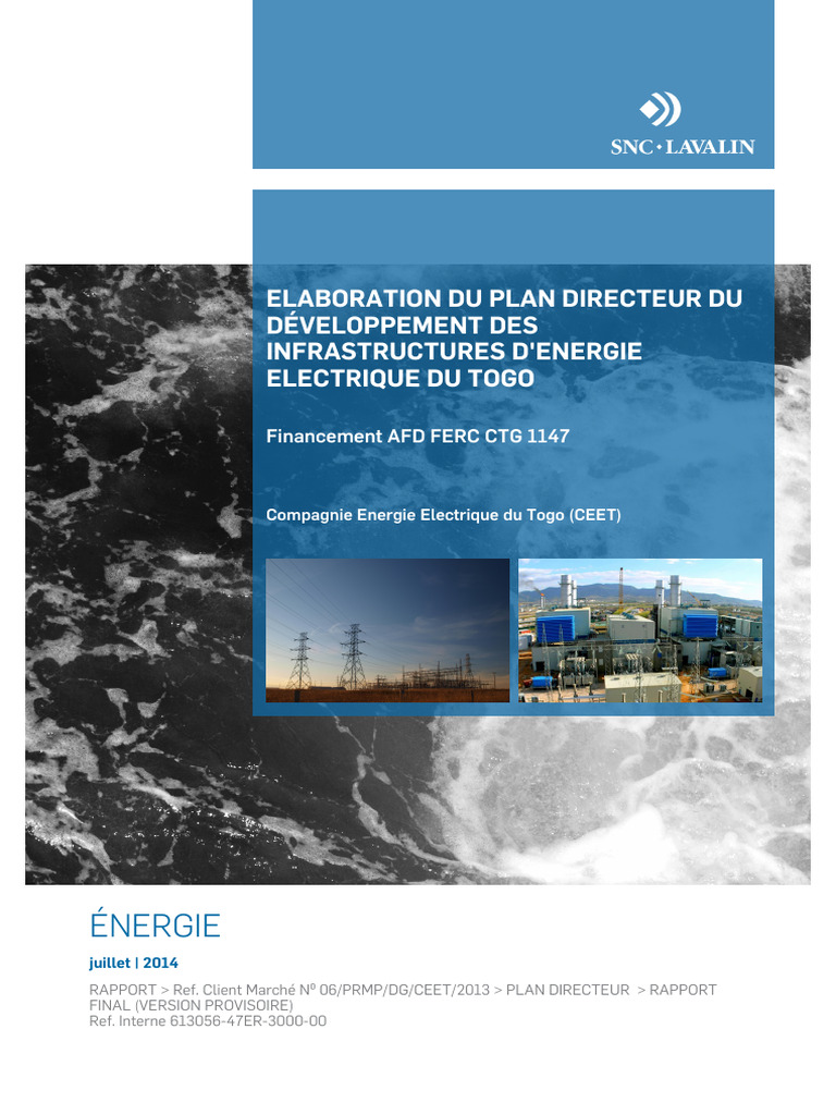 Plan Directeur CEET Togo 2014 | PDF | Réseau électrique | Économie