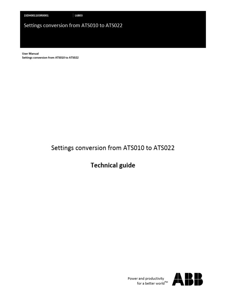 ATS010 to ATS022 Conversion Guide | PDF | Logic Gate | Electrical ...