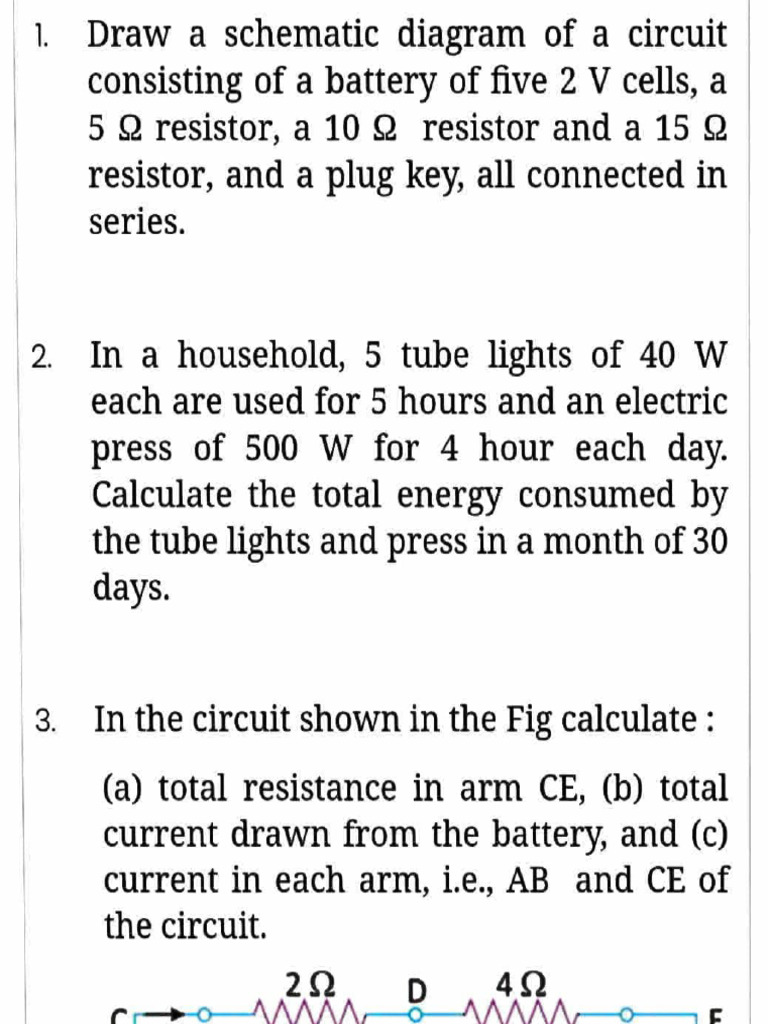 Circuit Diagram Questions | PDF