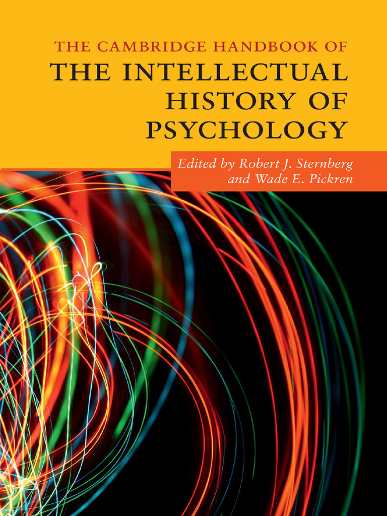 The Cambridge Handbook of The Intellectual History of Psychology ...