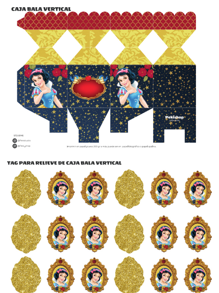 Caja Dulcera Blanca Nieves Pdf Pdf