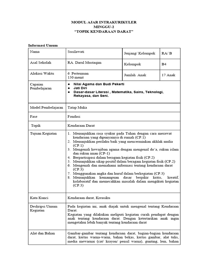Modul Ajar OKE | PDF