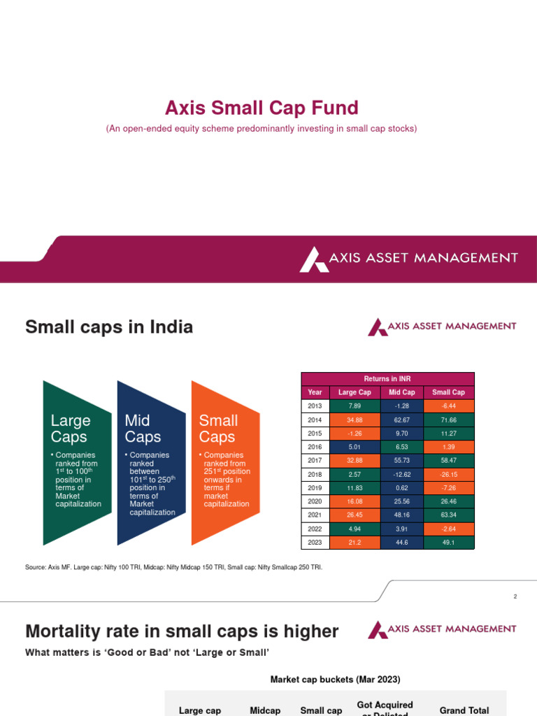Axis Small Cap Fund - PPT - January 2024 | PDF | Investing | Stock ...
