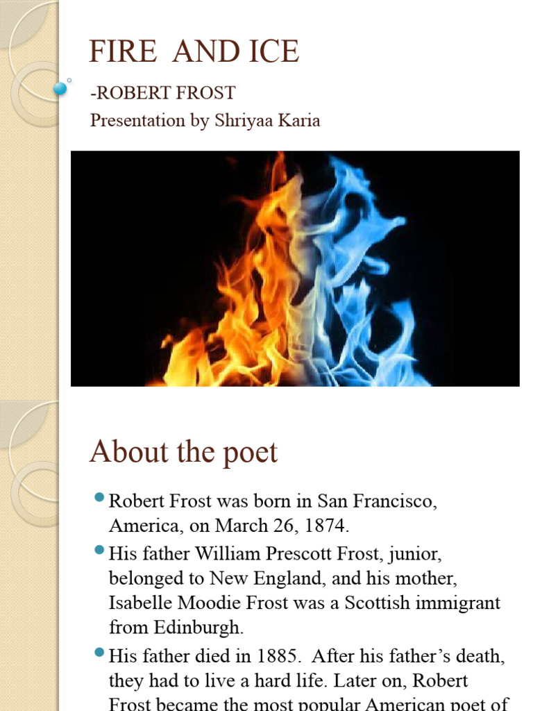 P.2 FIRE AND ICE | PDF | Hatred | Reason