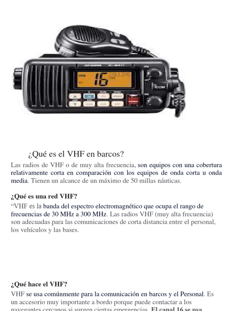 VHF | PDF | Antena (Radio) | Radio