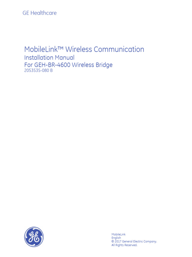 2053535-080 B MobileLink Wireless Communication Installation Guide | PDF