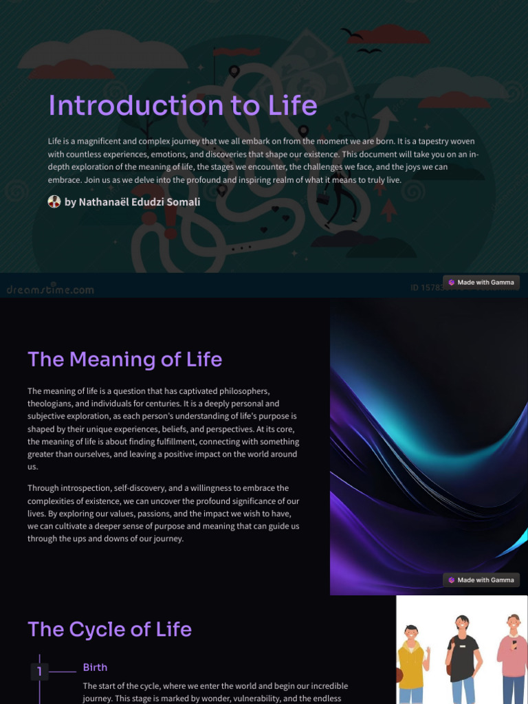 Introduction To Life | PDF | Meaning Of Life | Psychological Resilience