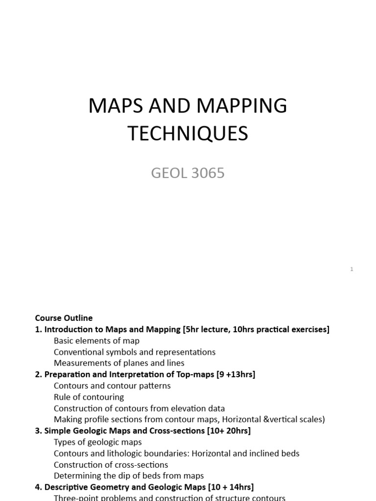 Chapter 1 Maps & Mapping | PDF | Topography | Geology