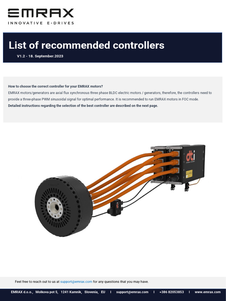 List of Recommended Controllers V1.2 | PDF | Electric Motor | Electric ...