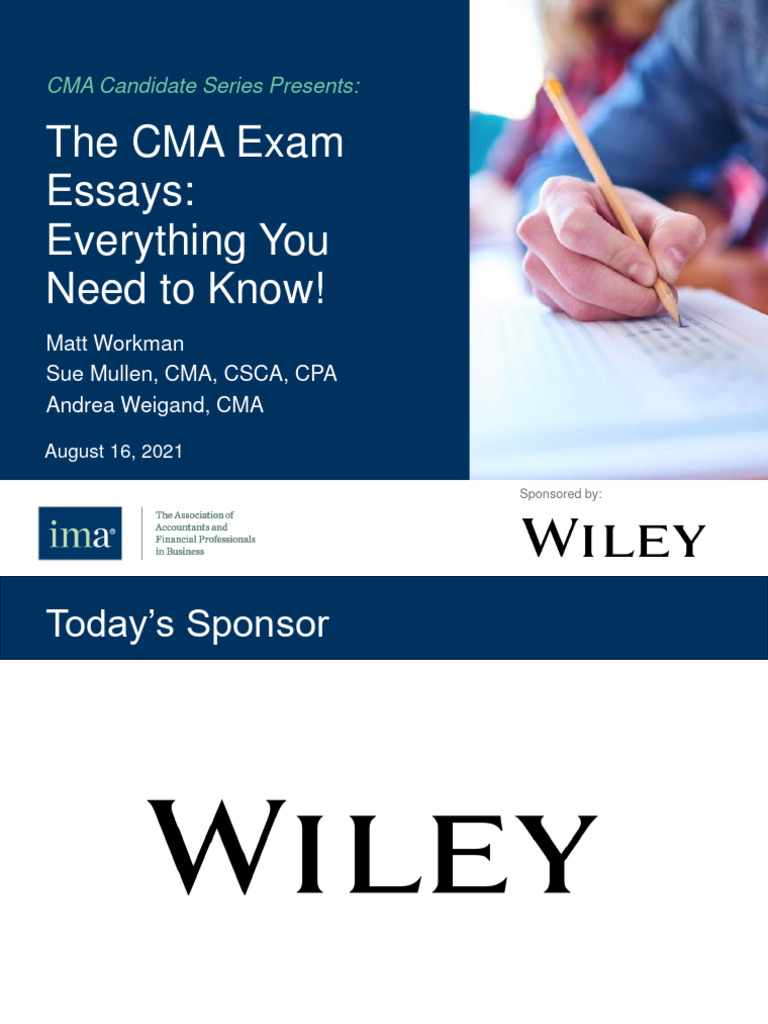 IMA CMA Webinar - 16AUG21 - Final - W - Bios | PDF | Management Accounting | Accountant