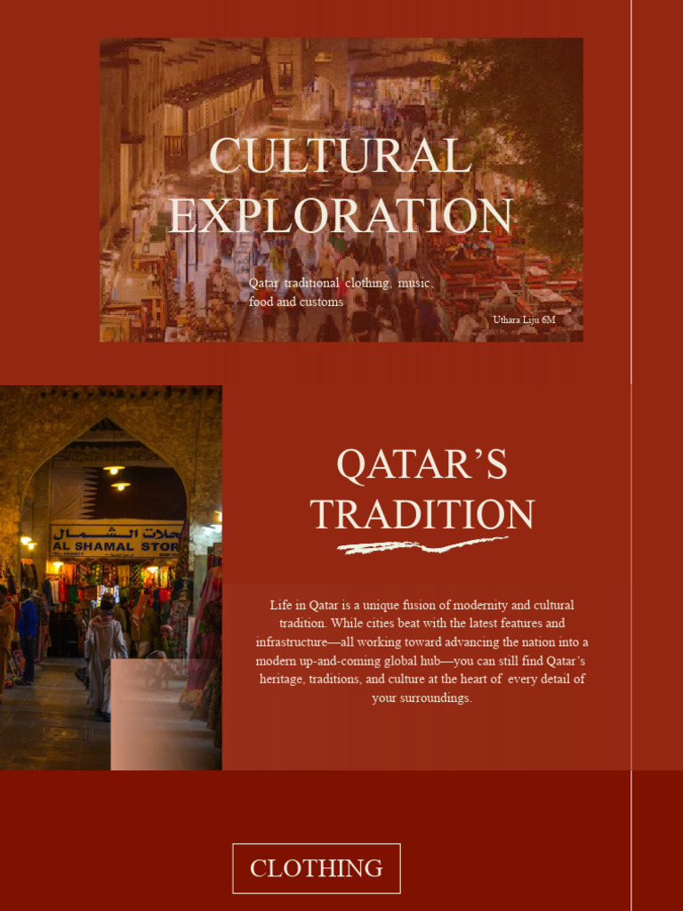 Cultural Exploration | PDF | Clothing | Qatar